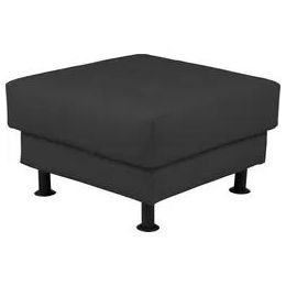 Polsterhocker Inosign "Bengo", braun (dunkelbraun), B:65cm H:42cm T:65cm, Microfaser (100% Polyester), Struktur (100% Polyester), Kunstleder, Hocker, passend zu »Bengo«-Sofa