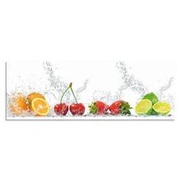 Küchenrückwand Artland "Fruchtig erfrischend gesund Fruchtmix", bunt, B:160cm H:55cm, Aluminium, Spritzschutzwände, Alu Spritzschutz mit Klebeband, einfache Montage