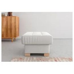 Sit & More Hocker SIT & MORE "Quincy", silber, B:60cm H:41cm T:60cm, Hocker, Sitzhocker