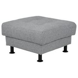 Polsterhocker Inosign "Bengo" Hocker Gr. B/H/T: 65cm x 42cm x 65cm, Struktur, grau (hellgrau) passend zu »Bengo«-Sofa