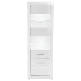 Vitrine Inosign "BIANCO", weiß (weiß matt, weiß mdf hochglanz), B:65cm H:198cm T:35cm, FSC-zertifizierter Holzwerkstoff, Schränke, Höhe 198 cm