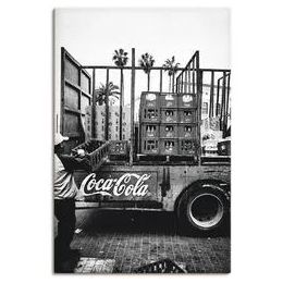 Wandbild Artland "CocaCola-LKW in El Jadida - Marokko", schwarz, B:80cm H:120cm, Bilder, als Alubild, Outdoorbild, Leinwandbild, Poster, Wandaufkleber