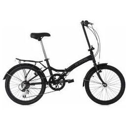 KS-Cycling Faltrad KS CYCLING "Foldtech" Gr. 32, schwarz, Fahrräder, 32cm, 20 Zoll (50,80cm), für Damen und Herren, Kettenschaltung