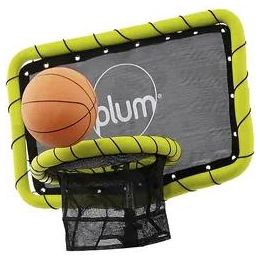 Basketballkorb Plum Ballsportkörbe grün (grün, schwarz) Kinder für Trampoline mit Sicherheitsnetz, 244-426 cm Durchmesser