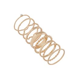 ABOUT YOU Ring Set 'Tara' Damen Größe 50/60 gold