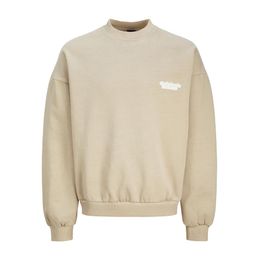 Jack & Jones JACK & JONES Sweatshirt Herren Gr&ouml;&szlig;e XS beige / wei&szlig;