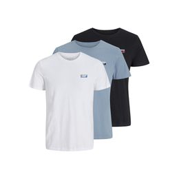 Jack & Jones JACK & JONES Shirt Herren Größe XL blau / schwarz / weiß