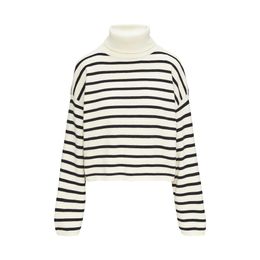 QS Pullover Damen Gr&ouml;&szlig;e L creme / schwarz