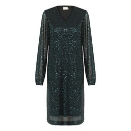 Kaffe Kleid Damen Größe 40 dunkelgrün Winterkleid