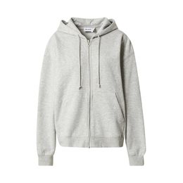 WEEKDAY Zip-Up Hoodie female Grey size XL