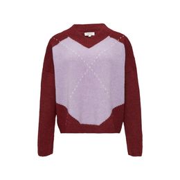 s.Oliver Pullover Damen Gr&ouml;&szlig;e S flieder / brombeer / wei&szlig;