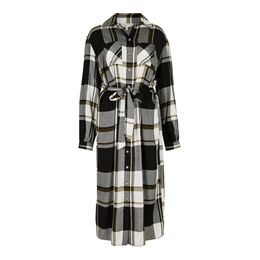 Apricot Large Check Shirt Midi Dress ' ' Damen Gr&ouml;&szlig;e 44 khaki / schwarz / wei&szlig; Winterkleid