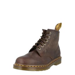 Dr. Martens Schn&uuml;rstiefelette Damen Gr&ouml;&szlig;e 45 dunkelbraun / gelb Winterschuhe
