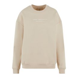 aim'n Aim'n Sweatshirt 'Serif' Damen Gr&ouml;&szlig;e L beige / wei&szlig;