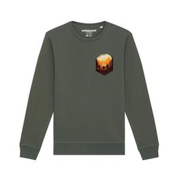 Watapparel Sweatshirt 'Hiking in the mountains' female Green size S