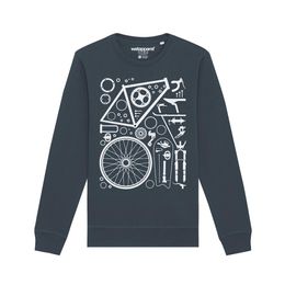 Watapparel Sweatshirt 'Fahrradteile' male Grey size S