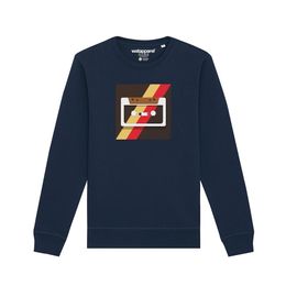 Watapparel Sweatshirt ' Kassette ' male Blue size M