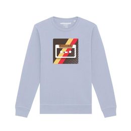 Watapparel Sweatshirt 'Kassette' Herren Gr&ouml;&szlig;e XS hellblau / mischfarben