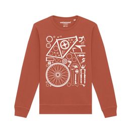 Watapparel Sweatshirt 'Fahrradteile' male Brown size S