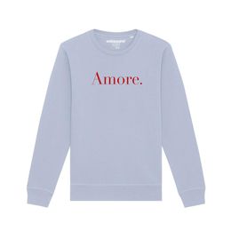 Watapparel Sweatshirt 'Amore' Herren Gr&ouml;&szlig;e L hellblau / rot