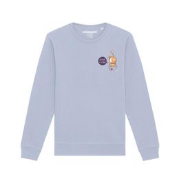 Watapparel Sweatshirt 'Funny Cat' female Blue size XXXL