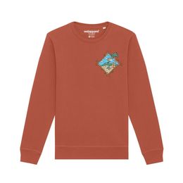 Watapparel Sweatshirt 'Beach is calling' male Brown size XXXL