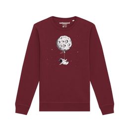Watapparel Sweatshirt 'Funny Spaceman' female Red size M