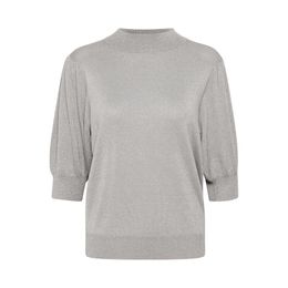 Kaffe Pullover 'KA Regina' Damen Größe XXL hellgrau / silber