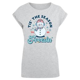 F4NT4STIC Shirt 'Tis The Season to Be Freezin' female Grey size XXXL