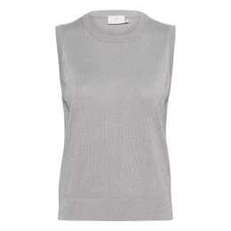 Kaffe Pullover 'KA Regina' Damen Gr&ouml;&szlig;e XL grau / silber