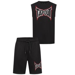 Tapout Jogginganzug 'Dorrisa' Herren Gr&ouml;&szlig;e M blutrot / schwarz / wei&szlig;