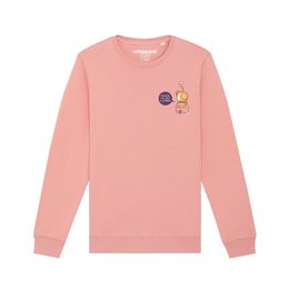 Watapparel Sweatshirt ' Funny Cat ' female Pink size XXL