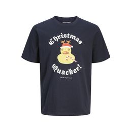 Jack & Jones JACK & JONES T-Shirt 'JJXmas Funny' Herren Gr&ouml;&szlig;e XXL marine / hellgelb / knallrot / offwhite