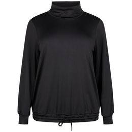 Active by Zizzi Bluse 'ADUBAI' Damen Gr&ouml;&szlig;e 5XL/6XL schwarz