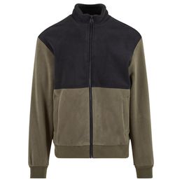 Urban Classics Fleecejacke Herren Gr&ouml;&szlig;e 5XL oliv / schwarz