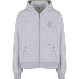 Karl Kani Zip-Up Hoodie male Grey size XS