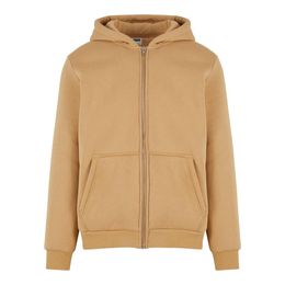 Urban Classics Zip-Up Hoodie male Beige size 5XL