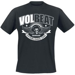 Volbeat Skullwing Ribbon T-Shirt schwarz in 4XL FOTL 61-036-0