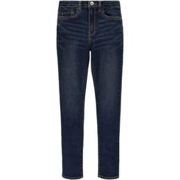 Stretch-Jeans LEVI'S KIDS "720™ HIGH RISE SUPER SKINNY" Gr. 16/164, N-Gr, blau (resilent blau), Mädchen, Denim/Jeans, Obermaterial: 67% Baumwolle, 29% Polyester, 3% Viskose, 1% Elasthan, Jeans, for GIRLS