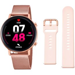 Smartwatch Lotus "50042/1" Smartwatches rosegold (roségoldfarben) Smartwatch Armbanduhr, Damenuhr, Geschenkidee, Edelstahlarmband, Datum