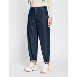 Loose-fit-Jeans Gang "94VIA" Gr. 26, N-Gr, blau (prewashed), Damen, Denim/Jeans, Obermaterial: 94% Baumwolle, 5% Elastomultiester, 1% Elasthan, Jeans, mit extra weitem Bein