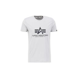 T-Shirt Alpha Industries "Alpha Industries Men - T-Shirts Basic T Rainbow Reflective" Gr. L, grau (pastel grau), Herren, Shell: 100% Cotton, Shirts