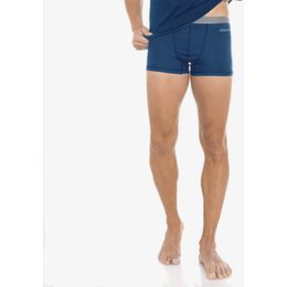 Schöffel Funktionshose SCHÖFFEL "Merino Sport Boxershorts M", Damen, Gr. L, Normalgrößen, blau (8540, blau), Oberstoff : 43% Lyocell 34% Wolle 23% Nylon, sportlich, Hosen Boxershort Funktionsunterhose