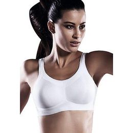 Sport-BH Anita active "Sport-BH Momentum" Gr. 65, Cup F, weiß, Damen, Microtouch, Frottee, Obermaterial: 70% Polyester, 15% Elasthan, 15% Polyamid, clean, Glanzfaden, unifarben, BHs, Cup C-G, nahtlose Cups, maximum support