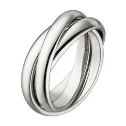 Fingerring Jobo "Wickelring" Gr. 50, silber (silber 925), Fingerringe, Damen, 50, Silber 925 (Sterlingsilber), verschlungen 925 Silber