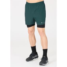 Shorts Virtus "Zayne" Gr. S, US-Größen, blau (petrol), Herren, 95% Polyester, 5% Elasthan, unifarben, Hosen, mit 4-Wege-Stretch und Innenhose