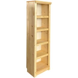 Standregal Home Affaire, H:156cm, beige, Wohnzimmer, Regale, "Soeren Stege", aus massiver Kiefer, Ma&szlig;e (B/T/H): 40/29/156 cm, mit viel Stauraum