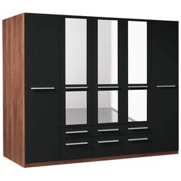 Kleiderschrank Priess, B:230cm H:193cm T:54cm, schwarz, Holzwerkstoff, Schlafzimmer, Schränke, "Schrank Garderobe Wäscheschrank Barcelona in 5