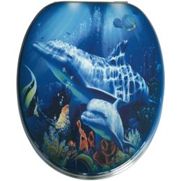 WC-Sitz ADOB, B:37cm H:6cm L:44,5cm, blau, WC-Sitze, "Delfin", geeignet f&uuml;r alle handels&uuml;blichen WC's