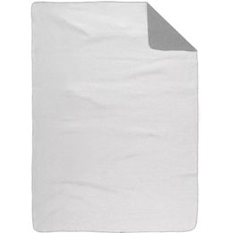 Wohndecke Biberna, B:150cm L:200cm, grau, Baumwolle, Wohndecken, "Eva", wohlig warme Melange Decke aus 100% Baumwolle - made in Germany